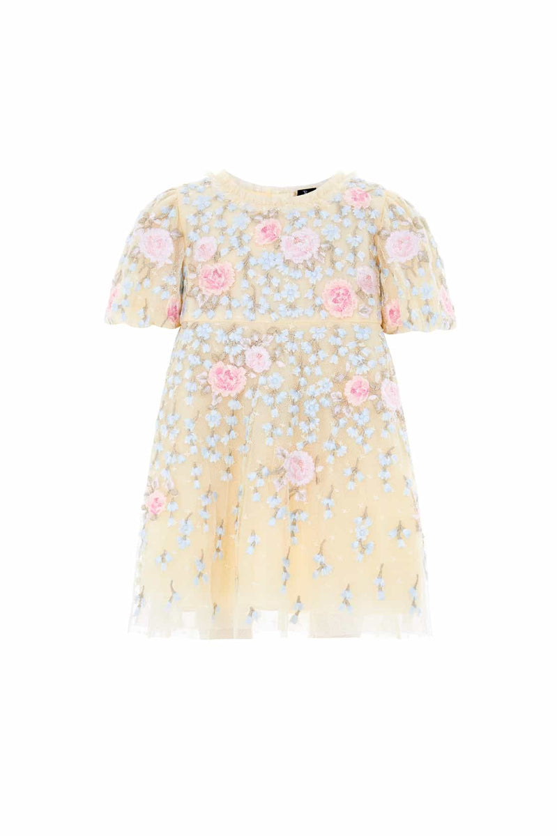Cressida Embroidery Baby Dress – Yellow | Needle & Thread