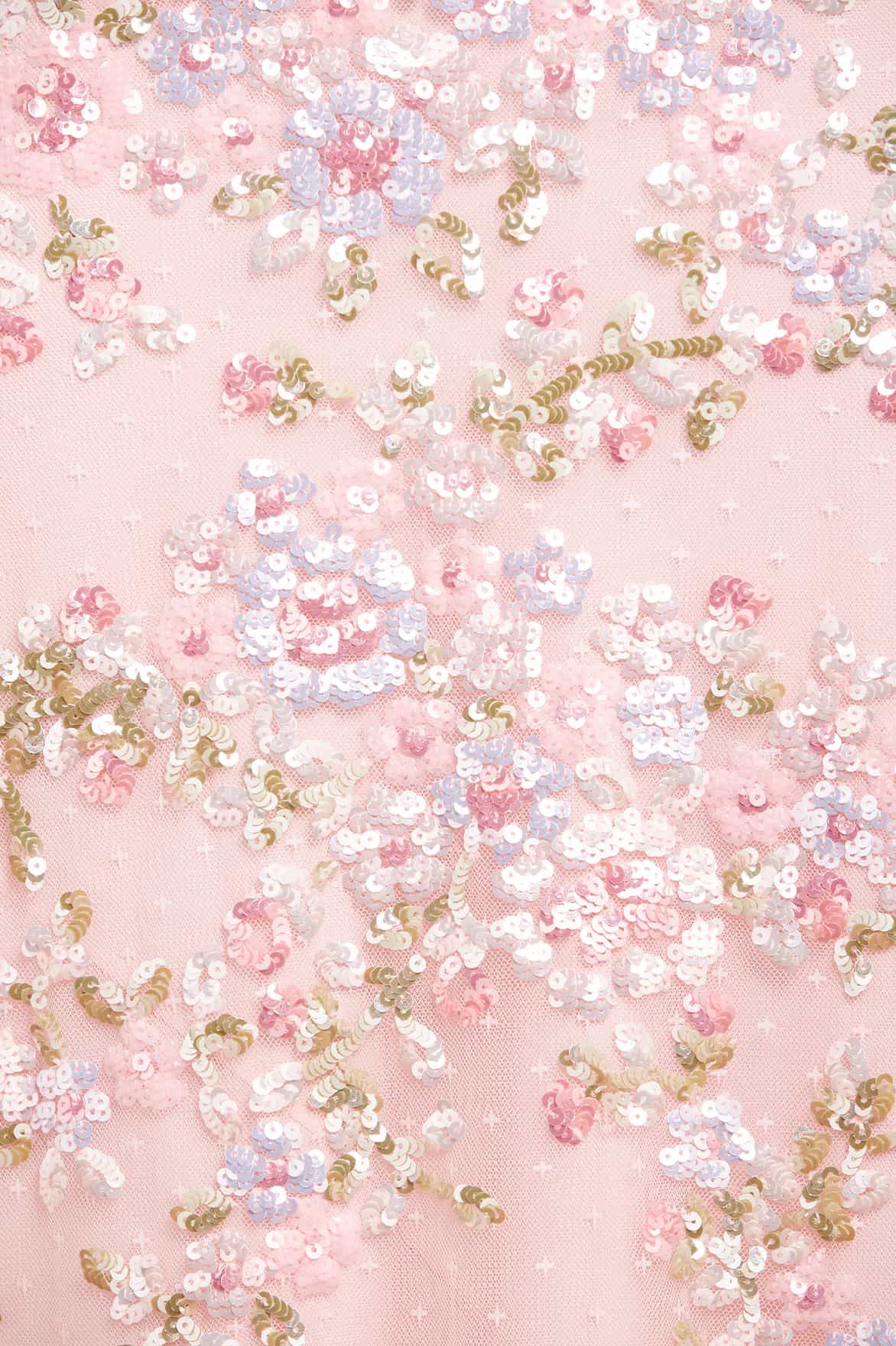 Dream Garland Puff Sleeve Ankle Gown – Pink | Needle & Thread