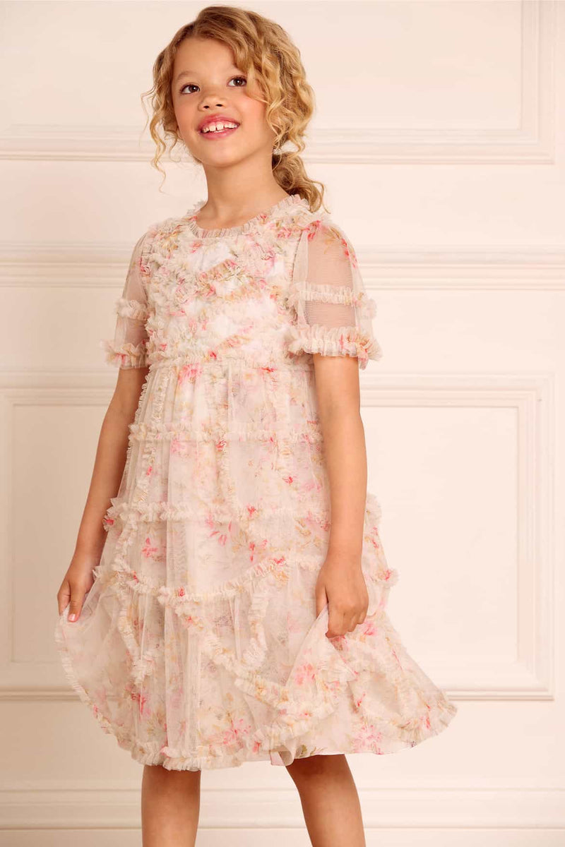 Enchanted Garden Maeve Kids Dress – Multi | Needle & Thread