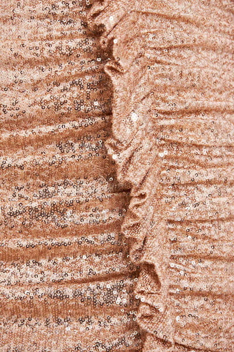 Sunray Sequin Micro Mini Dress – Gold | Needle & Thread